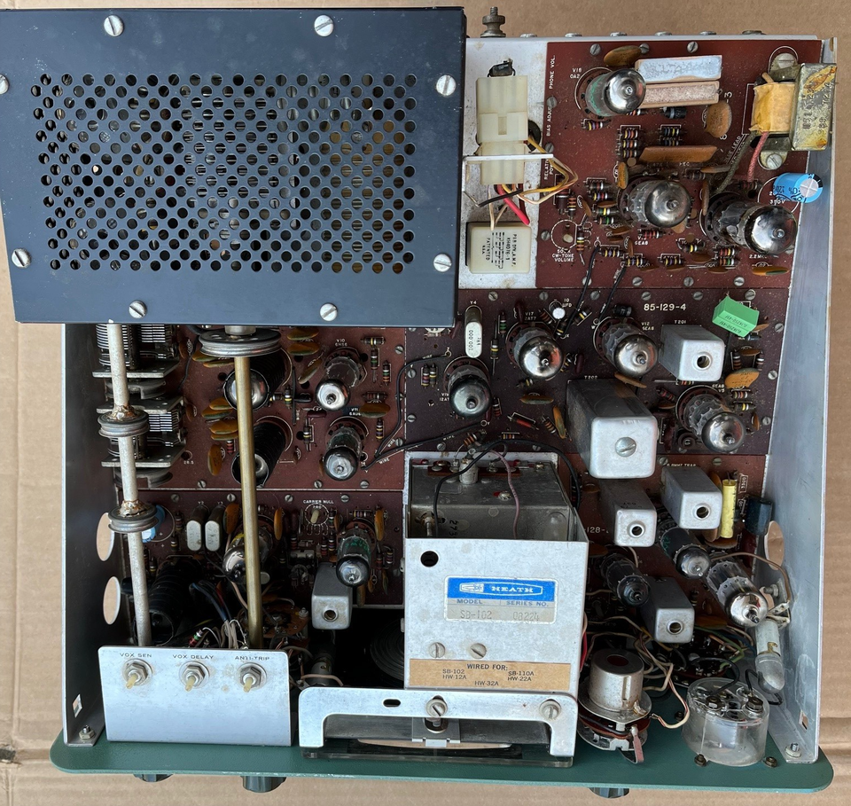 Heathkit SB-102 HF Ham Radio Transceiver w/Unchecked Manual LSB USB CW ...