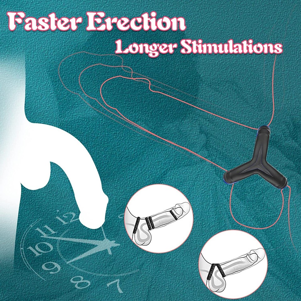 6 Set Cock Rings Silicone Rubber Penis Ring Soft for Men Sex Toy Adjustable | eBay