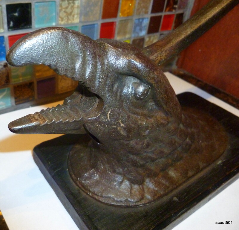 Antique Signed Cast Iron Lehigh Foundries Easton PA Eagle Nut Cracker ...