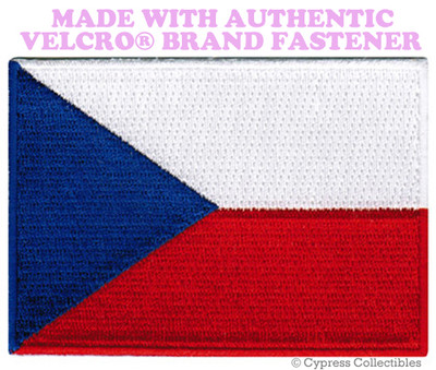 CZECH REPUBLIC Czechia FLAG PATCH Česká EMBROIDERED w/ VELCRO® Brand Fastener | eBay