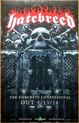 HATEBREED The Concrete Confessional Ltd Ed RARE Tour Poster! Hardcore ...