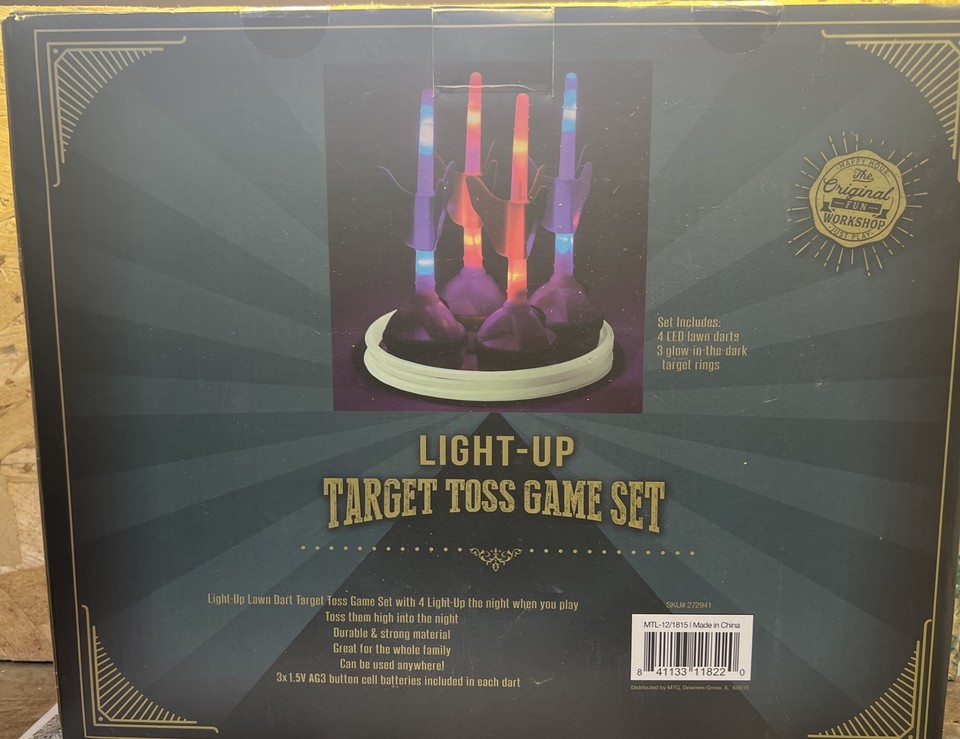 Light-Up Target Toss Game Set Toss & Watch Em Streak Across The Sky Fun ...
