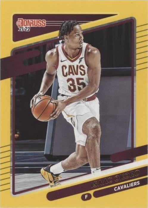 2021-22 Panini Donruss - Isaac Okoro #196 Yellow Flood for sale online ...