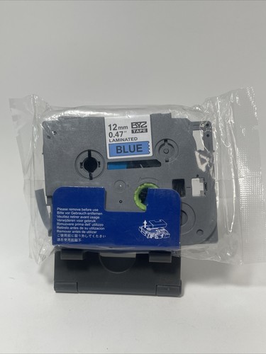 One Cartridge Brother P-touch PT-2730 12mm*8m Black on Blue Label Tape ...
