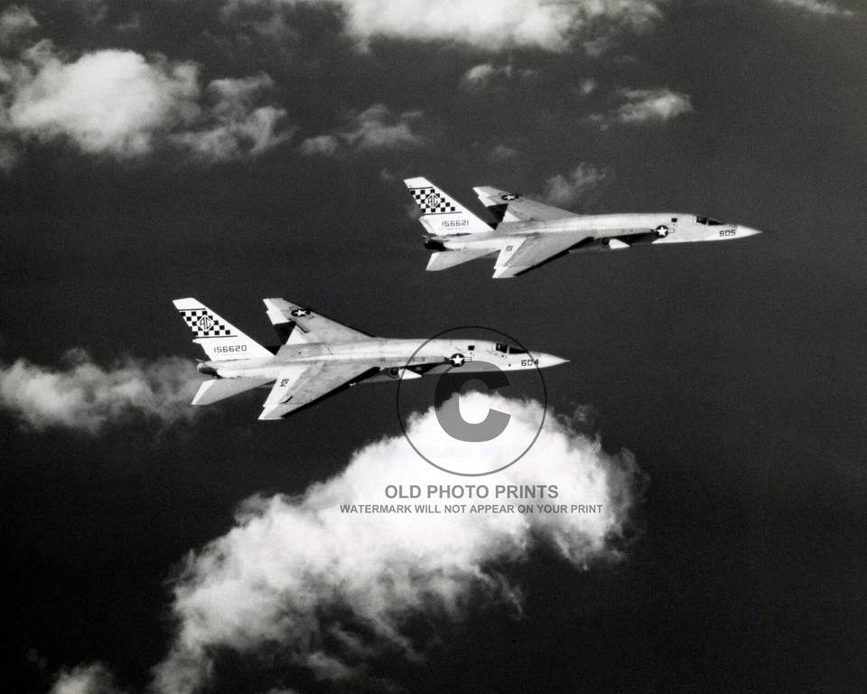 Two A-5 Vigilante Reconnaissance Aircraft 1970 Photo US Navy Vietnam ...