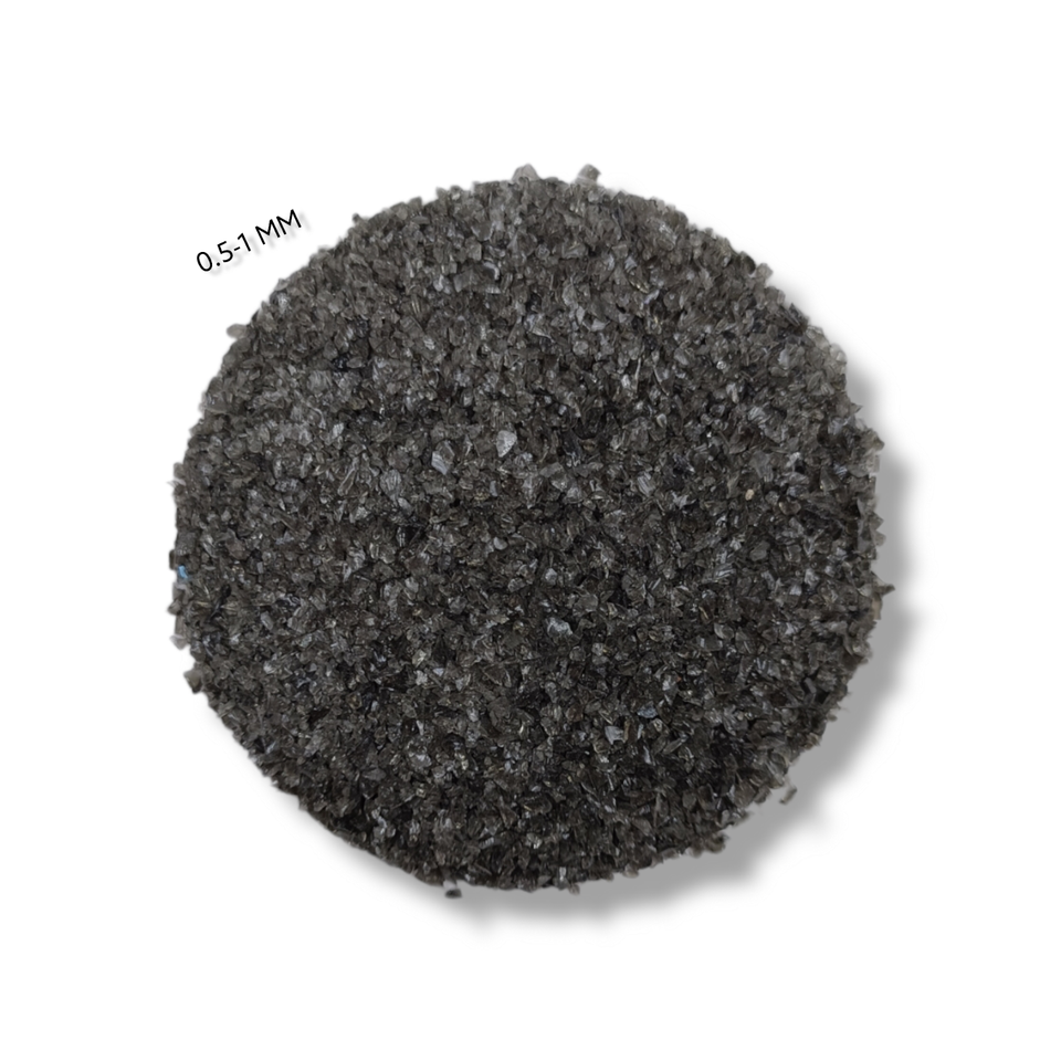 Black Obsidian Gemstone Coarse All Size Stone Healing Powder Woodwork ...