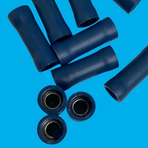 10x Insulated Blue Butt Connector Crimp Terminal, Electrical Wire Cable ...
