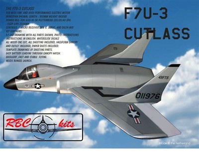 F7U CUTLASS RC JET AIRPLANE KIT FOR 70MM EDF UNIT By RBC | eBay