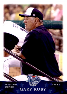 2014 Corpus Christi Hooks Grandstand #27 Gary Ruby Pitching Coach ...