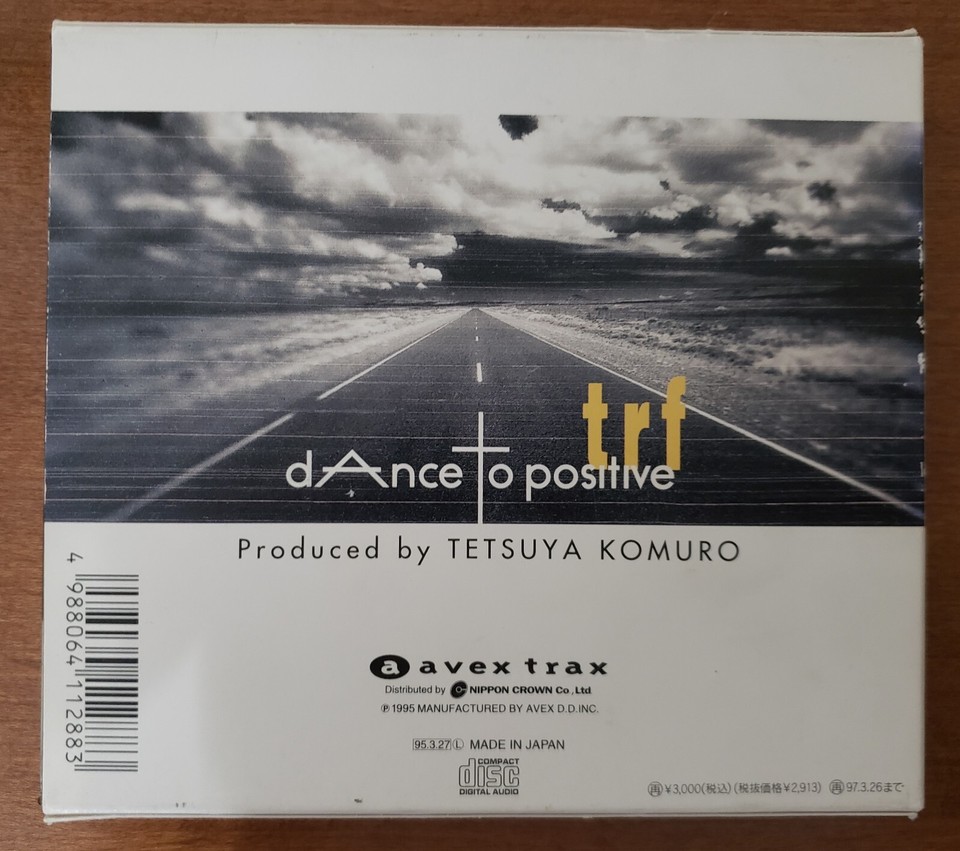 trf: Dance To Positive CD, 1995 Japan Import Jpop Anime Tetsuya Komura ...