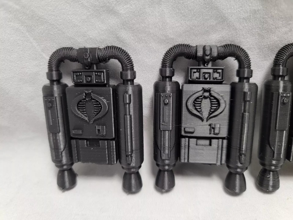 GI Joe Classified Custom 3D Printed JUMP Cobra Joe Jet Pack 1:12 Scale ...