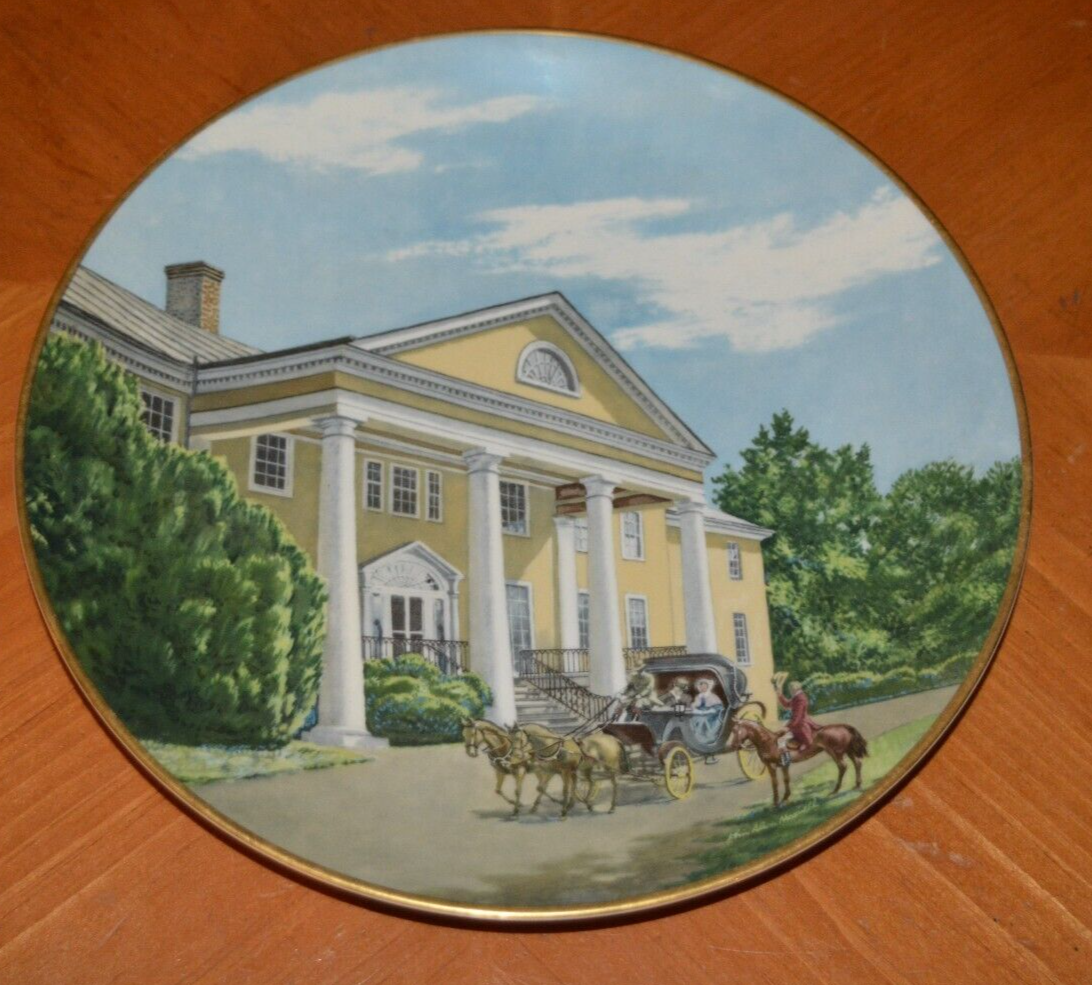 10 1/4" LARGE PLATE SOUTHERN LANDMARK SERIES JOHN ALAN MAXWELL ...