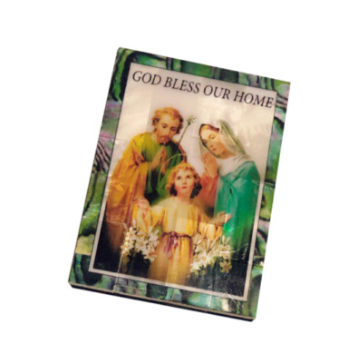 God Bless Our Home Refrigerator Magnets Handmade seashells Bethlehem ...
