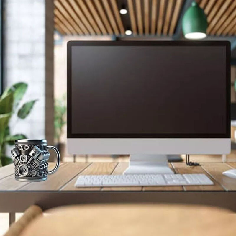 V6 V8 Engines Stainless Steel Cup,personalized V Stainless Steel Coffee ...