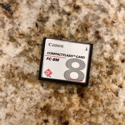 Canon 8MB FC-8M CF Compact Flash Camera Memory Card Working Tested | eBay