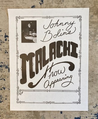 Johnnie Bolin Malachi Gig Poster Tommy Bolin | eBay