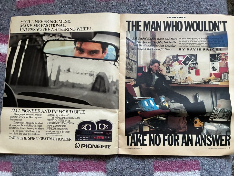 Vintage Rolling Stone Magazine Live Aid August 1985 Special Issue No ...