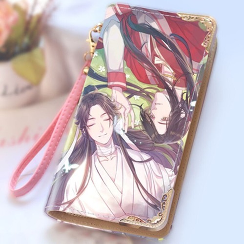 Tian Guan Ci Fu Hua cheng Xie lian PU Leather Long Wallet Card Holder ...
