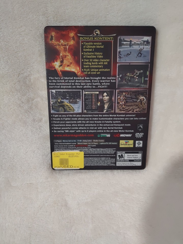 Mortal Kombat Armageddon Premium Edition Khan Steelbook Sindel ...