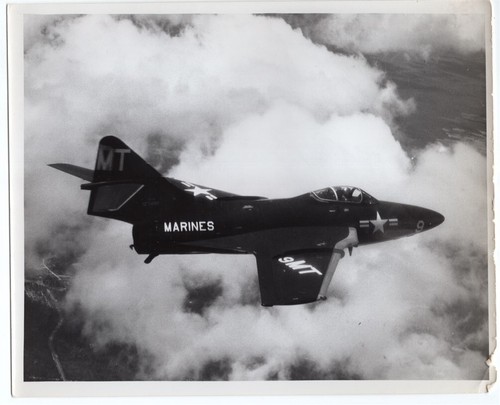 1953-1955 USMC Marine Grumman F9F-6P Panther 127486 VMJ-2 9MT Original ...