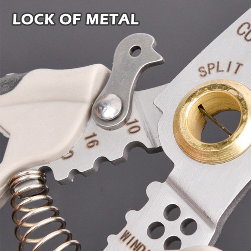 7inch Wire Stripper Portable 8 Hex Holes For Electricians Splitting ...