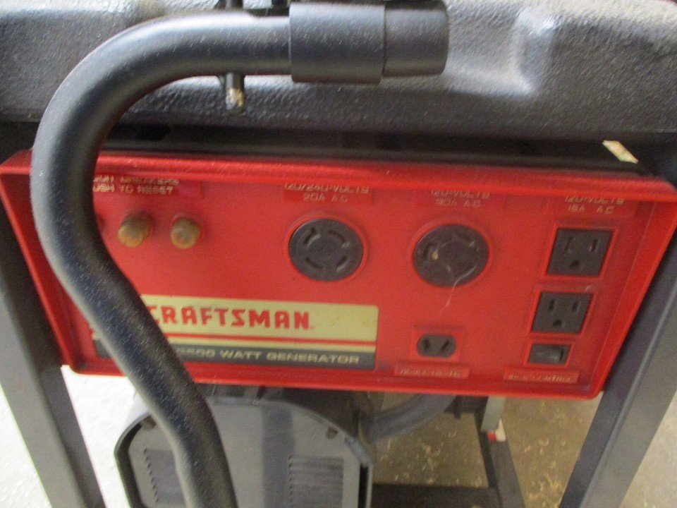 Craftsman 3500-Watt Gasoline Portable Generator used runs good | eBay