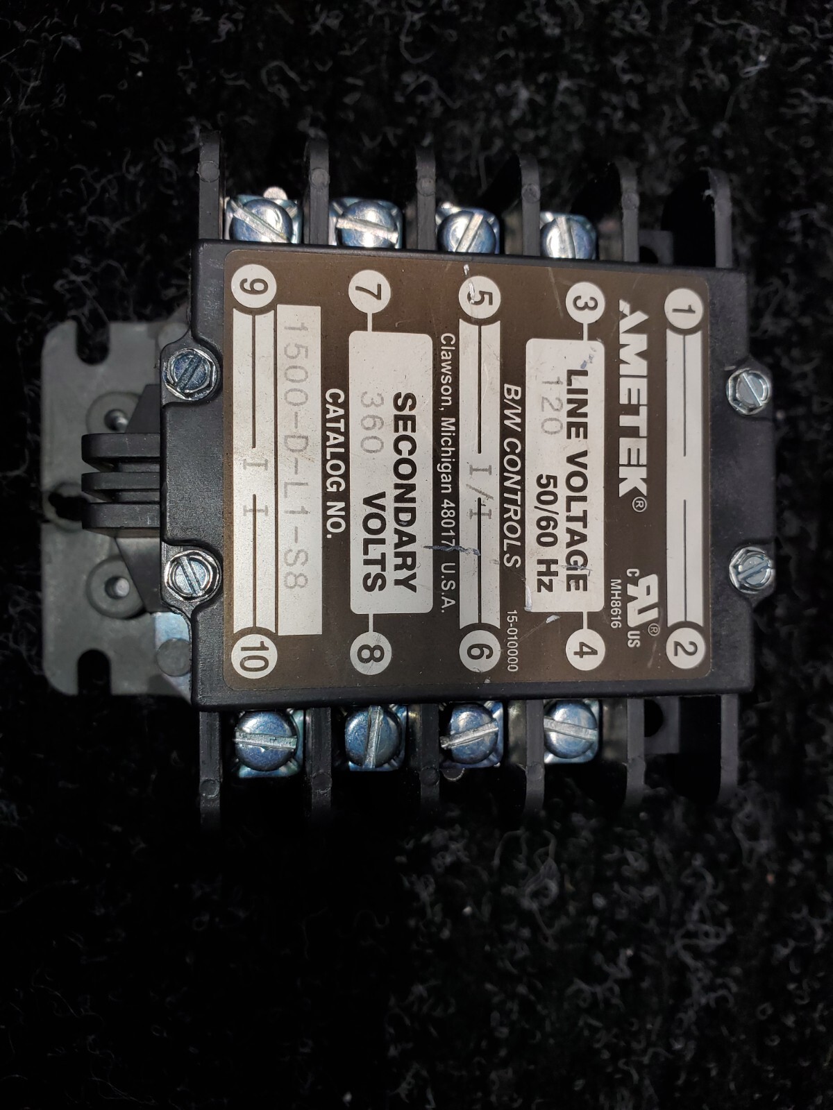 AMETEK # 1500-D-L1-S8 LIQUID LEVEL CONTROL RELAY 120V 50/60HZ | eBay