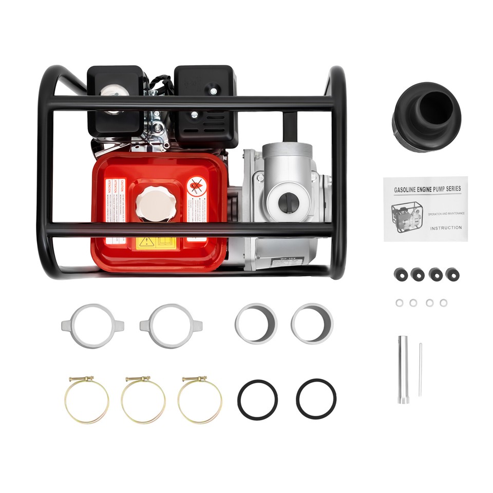 3" 7.5HP Agricultural Irrigation Water Pump Garden Farm Gas Powered ...