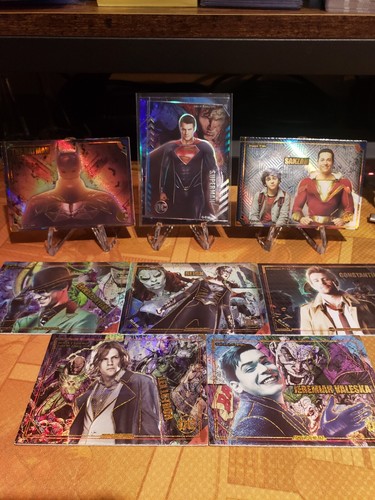 DCEU Trading Card Lot 8 cards. Superman G-014, Shazam, Batman, Lex ...