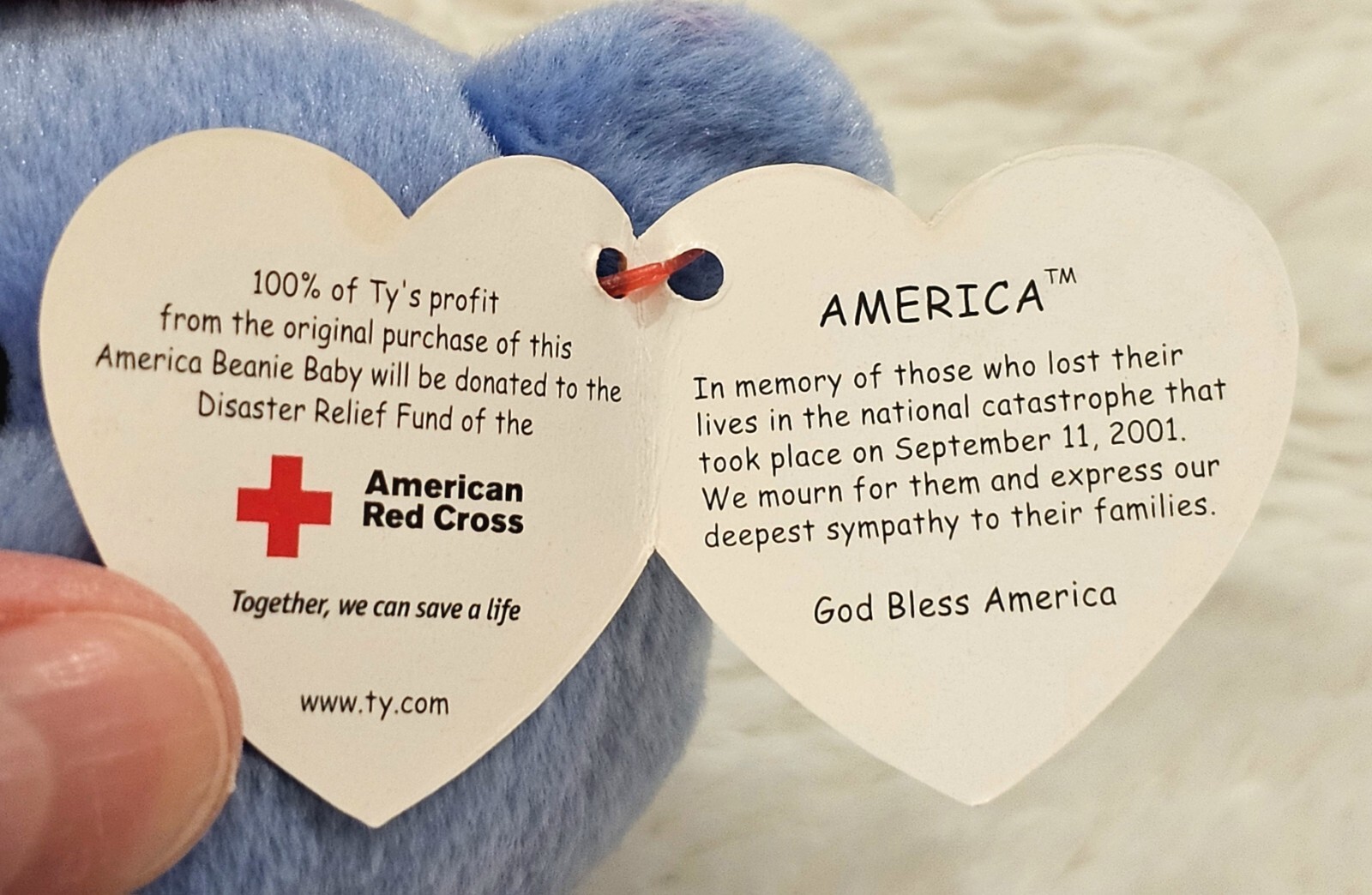 TY Beanie Baby America the Bear Plush for sale online | eBay