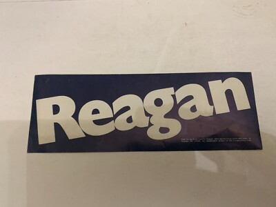 Vintage Reagan Bumper Sticker President Ronald Reagan | eBay