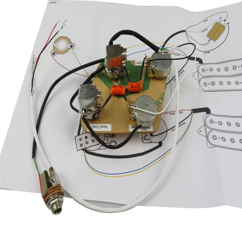 Loaded Pre-wired Guitar Pickups Wiring Harness Prewired CTS 500K Pot ...