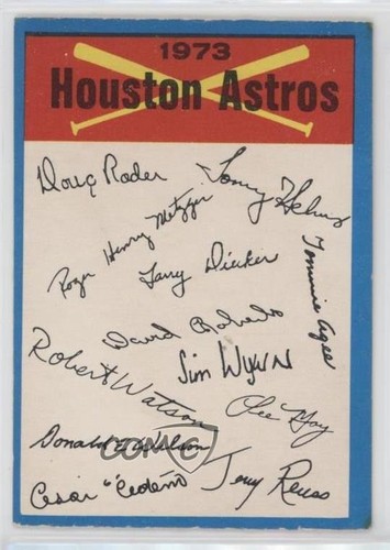 1973 O-Pee-Chee Team Checklists Houston Astros | eBay