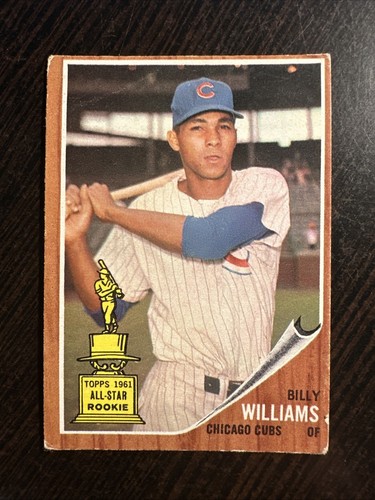 1962 TOPPS #288 BILLY WILLIAMS CHICAGO CUBS VG *Hot Corner Vintage* B ...