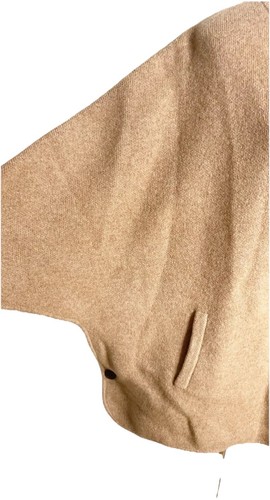 Mark & Graham Camel Lambswool Cape Poncho Wrap Shawl Coat Women's L XL ...