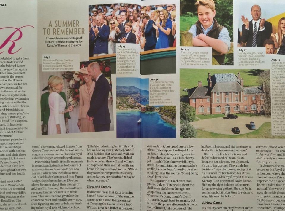 The Princess Of Wales - Kate - US Weekly Magazine Cover & Article. Sept ...