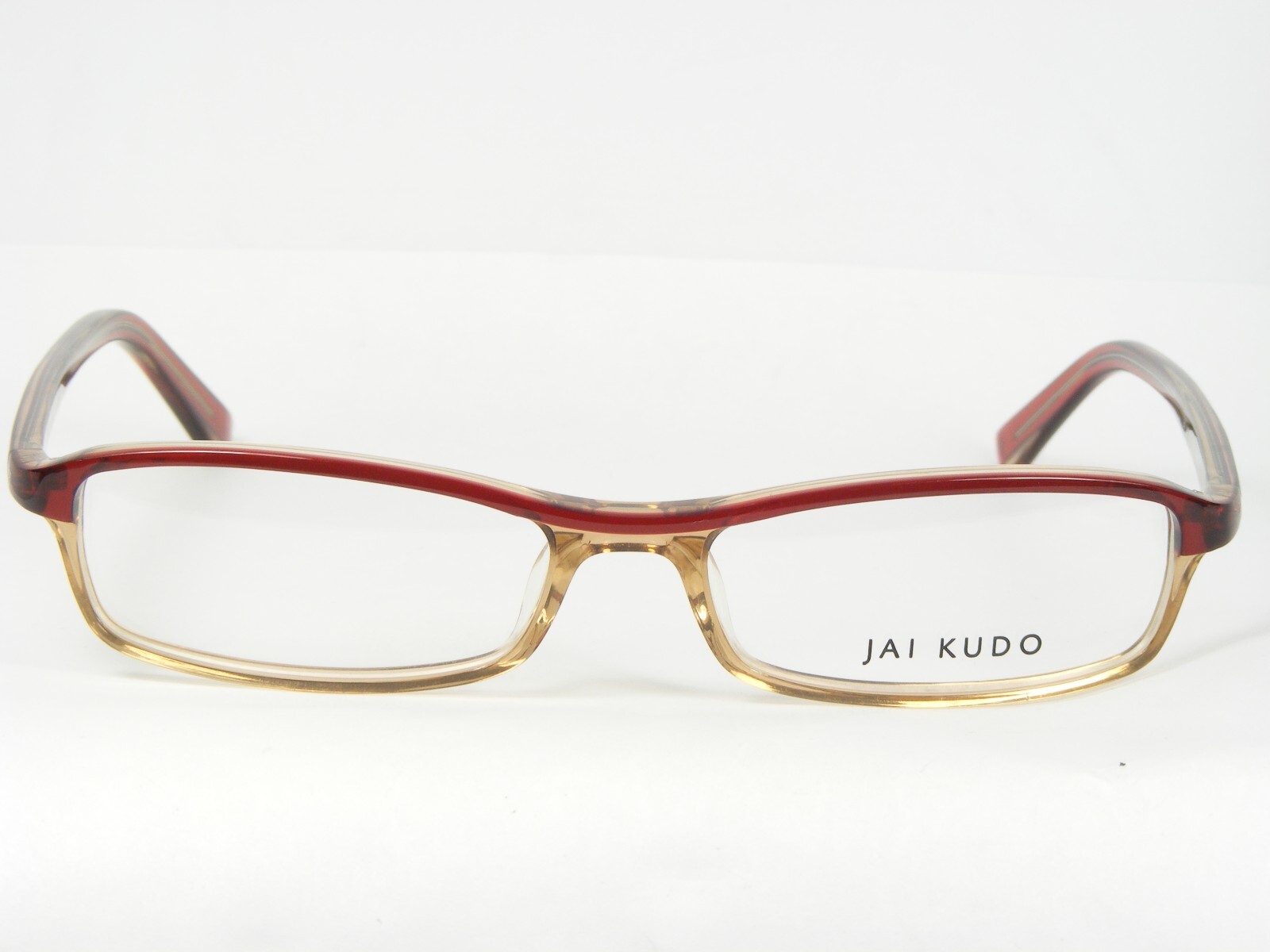 JAI KUDO EA 1688 P11 RED /TRANSPARENT BROWN EYEGLASSES GLASSES FRAME 50 ...