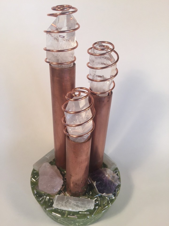 Deluxe Desktop Orgone Cloud Buster- Anti EMF/Chem - Chembuster - Orgone ...