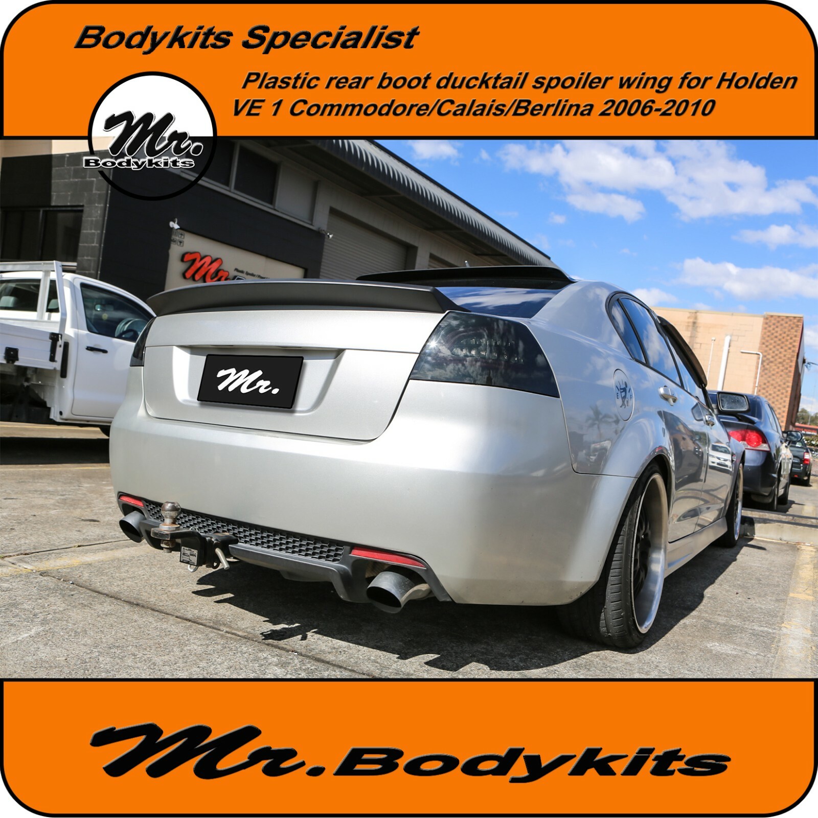 Rear Boot Spoiler Ducktail Wing For Holden VE 1 SS/SV6/Evoke/Calais ...