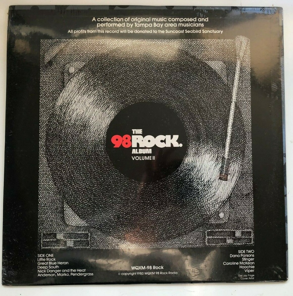 The 98 Rock Album Volume Ii Lp Record Tampa Fl Local Bands Justin,