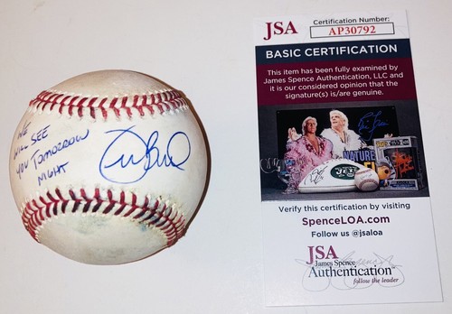 JOE BUCK SIGNED AUTOGRAPHED GAME USED MLB BASEBALL ESPN INSCRIBED JSA ...