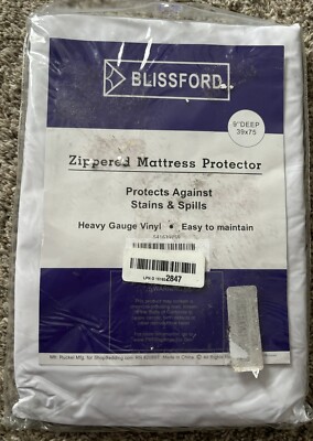BlissFord Zippered Mattress Protector Protects Against Strains & Spills ...