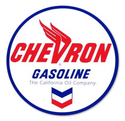 Chevron Gasoline The California Oil Gas Station Sticker Decal Hot Rod ...