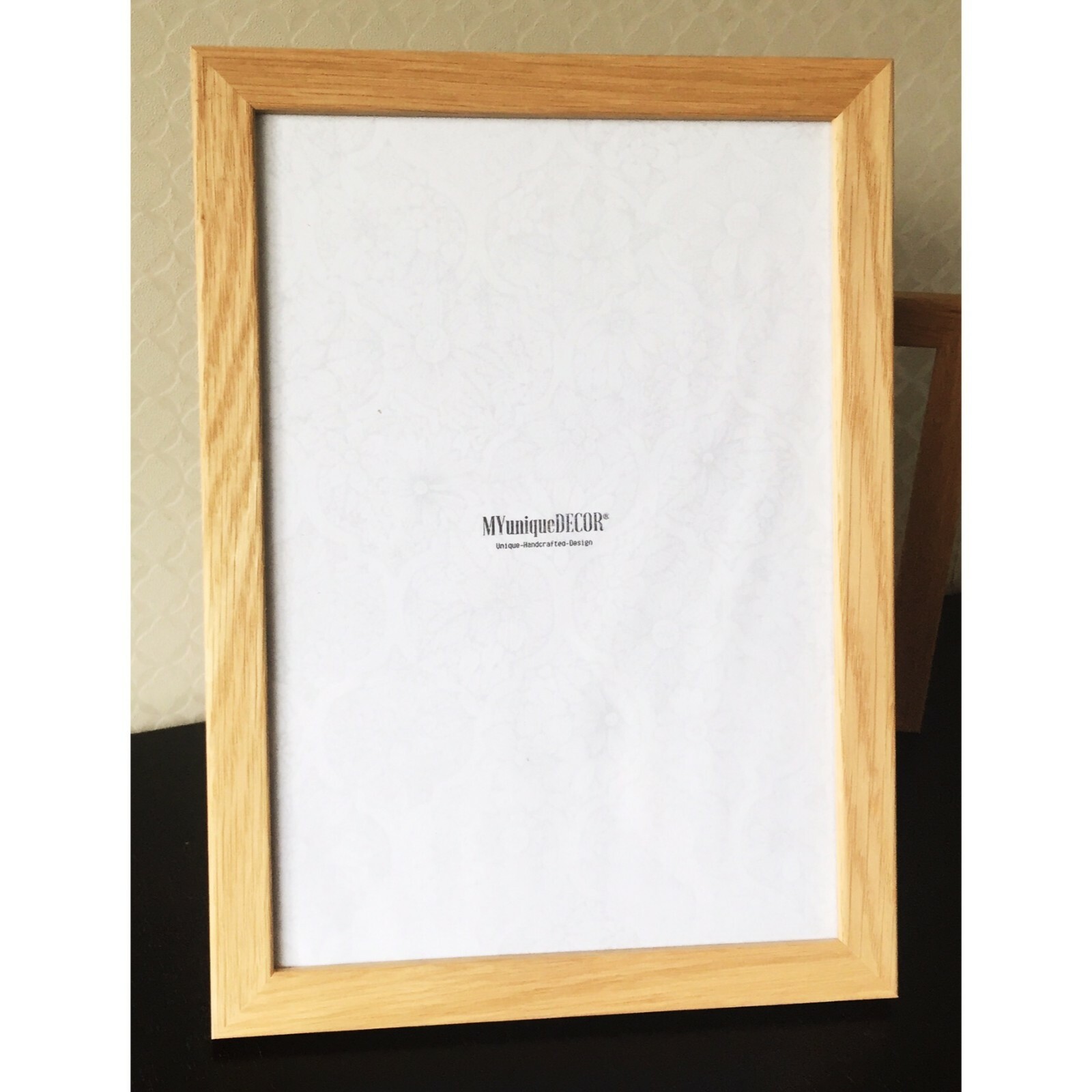 Solid Unfinished Oak Photo Picture Frame Real Wood Wooden Glass Quality ...