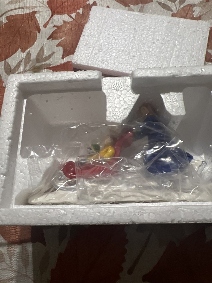 Department 56 Snow Village Skate Faster, Mom! 51769 Ceramic Accessory w ...