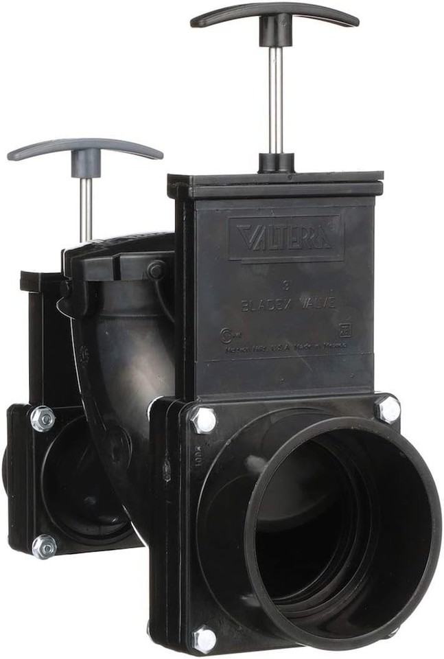Double Rotating Dumping Valve Sewer Drain Waste Water Black/Grey Tank ...