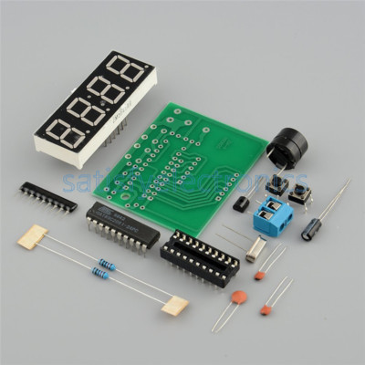2PCS AT89C2051 Digital 4 Bits Electronic Clock Production Suite DIY Kit ...
