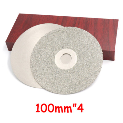 4" 100mm Diamond Grinding Disc Flat Lap Wheel Single/Double Side Grit ...