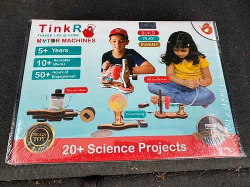 TinkR Motor Machines Tinker Lab @ Home 20+ Science Projects STEM Brain ...
