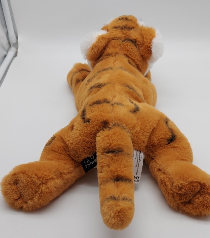 FAO Schwarz Stuffed Tiger Cub Plush Stuffy Stuffed Animal 17 ...